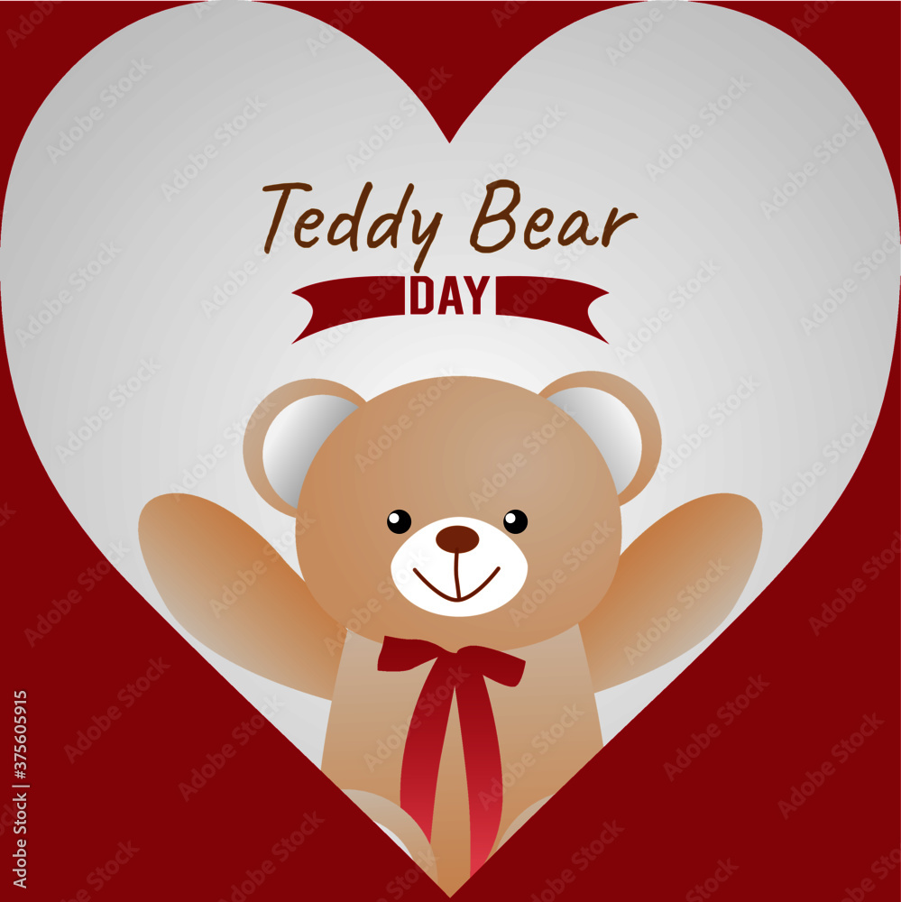vector graphic of happy teddy bear day good for happy teddy bear day ...