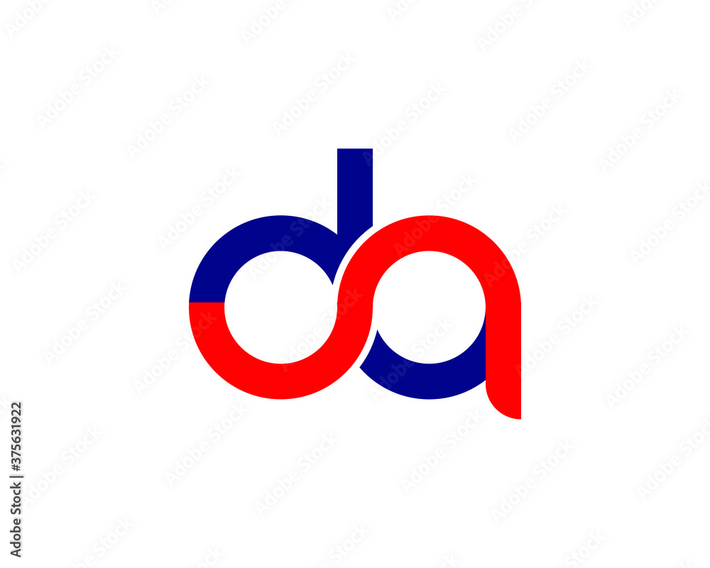 DA AD LETTER LOGO DESIGN VECTOR TEMPLATE. DA AD LOGO. Stock Vector ...