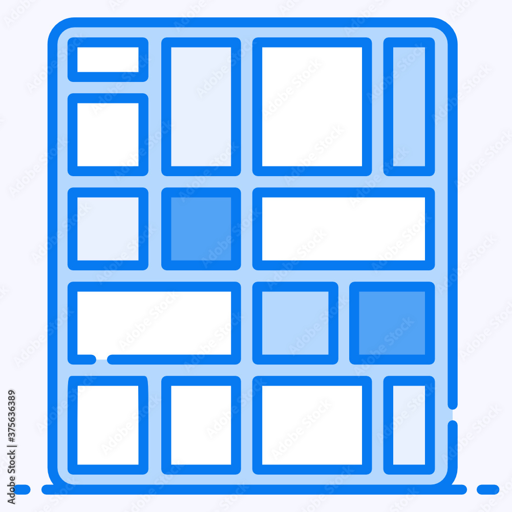 Displaying of hierarchical data using nested figures, treemap icon ...