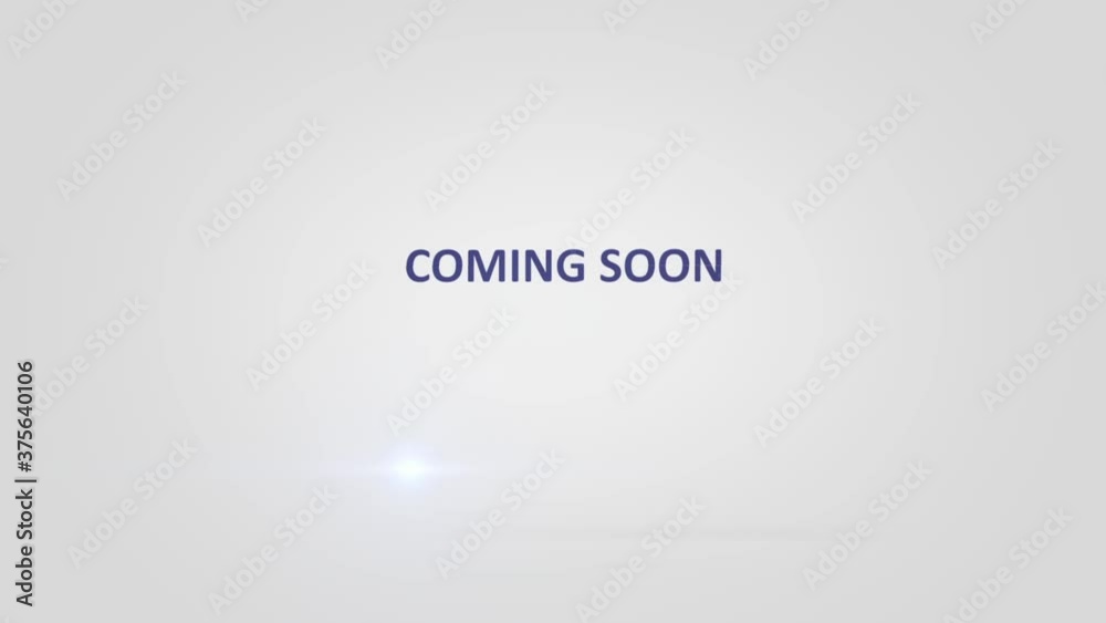 Coming soon text banner intro outro. Coming soon animation title reveal ...