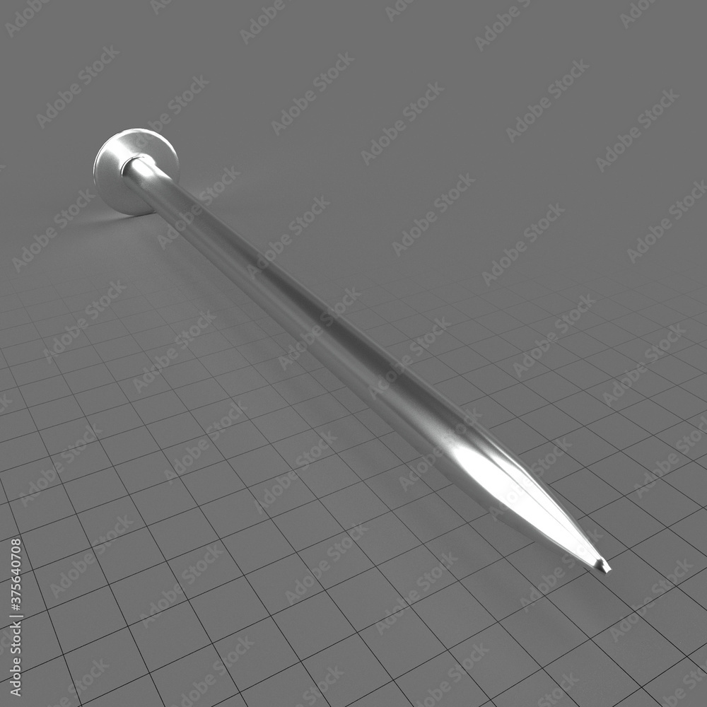Nail Stock 3D asset | Adobe Stock