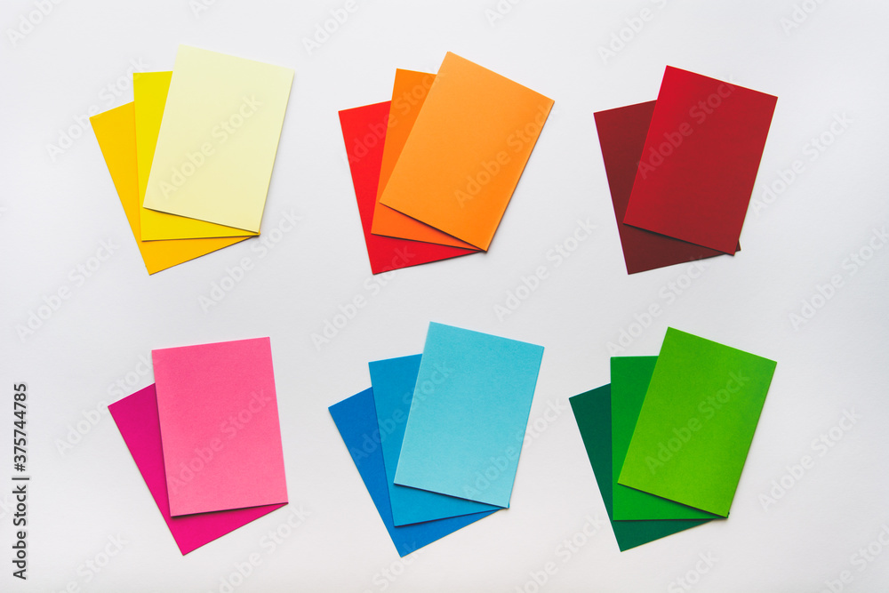 Primary and secondary colors cards Stock Photo | Adobe Stock