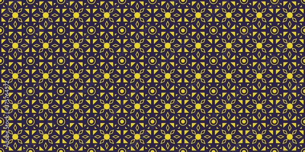 Geometric batik seamless pattern background. Abstract wallpaper ...