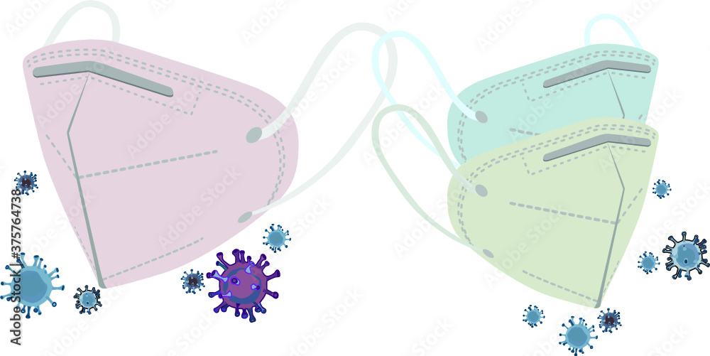 COVID19 Coronavirus PPE personal protective equipment respirator mask ...