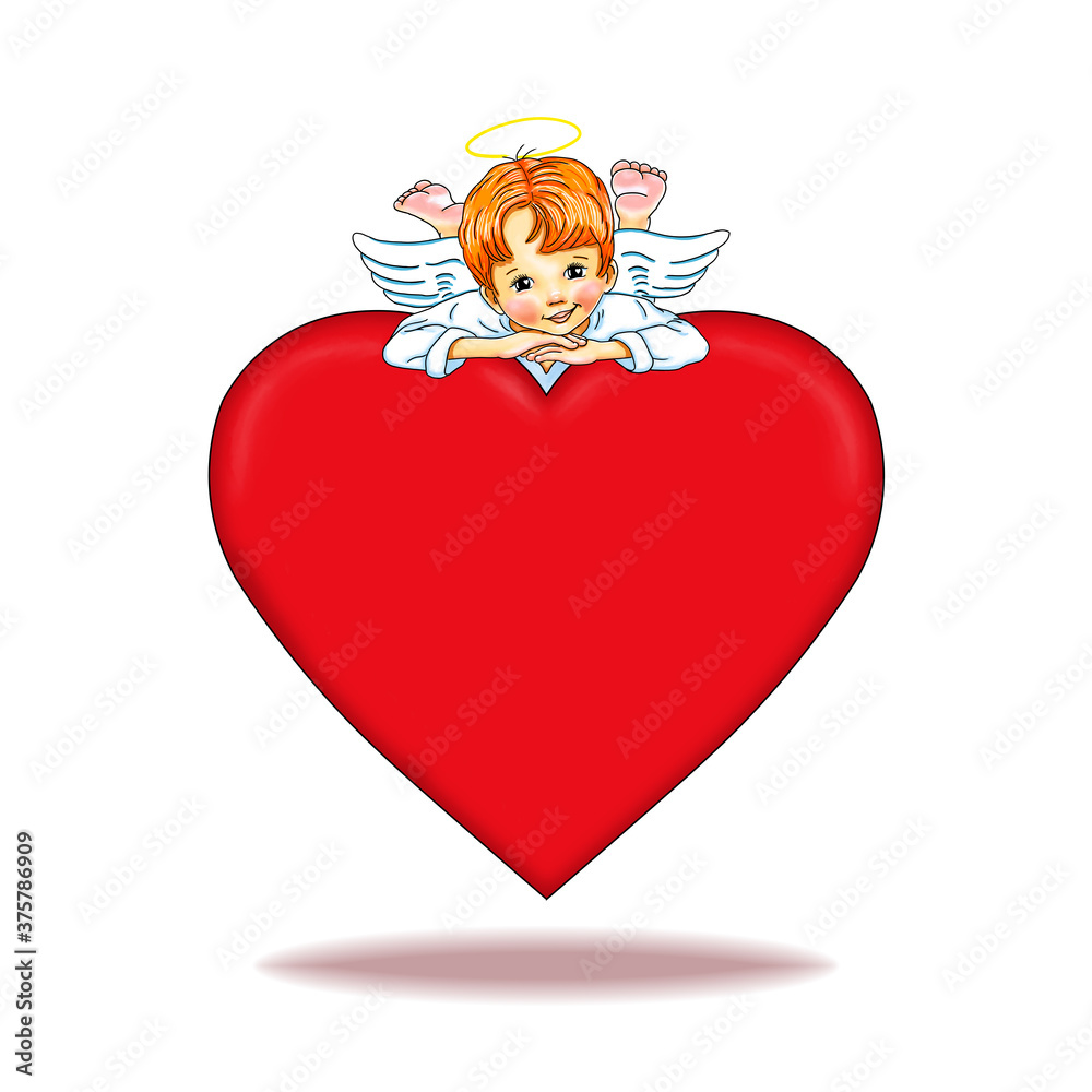 Vorlage Template Engel Engelchen niedlich süß hübsch Herz rot Jubiläum ...