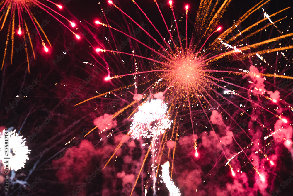 Fireworks background Stock Photo | Adobe Stock