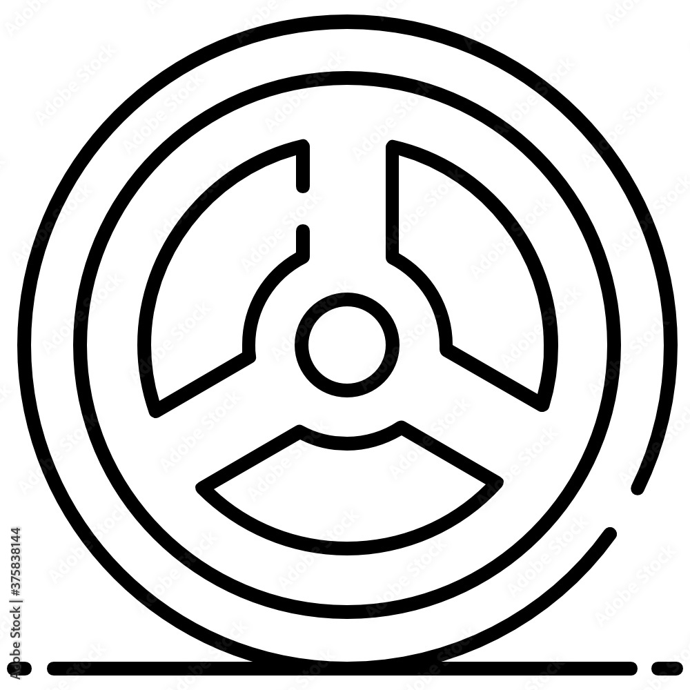 Electromagnetic icon in design, interrelation of electric current and ...