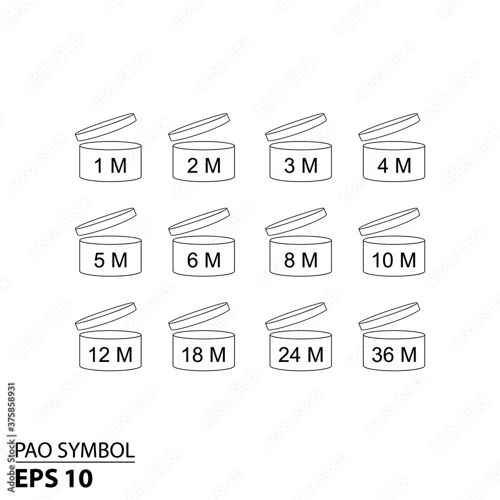 long lasting set of symbols Stock Vector | Adobe Stock