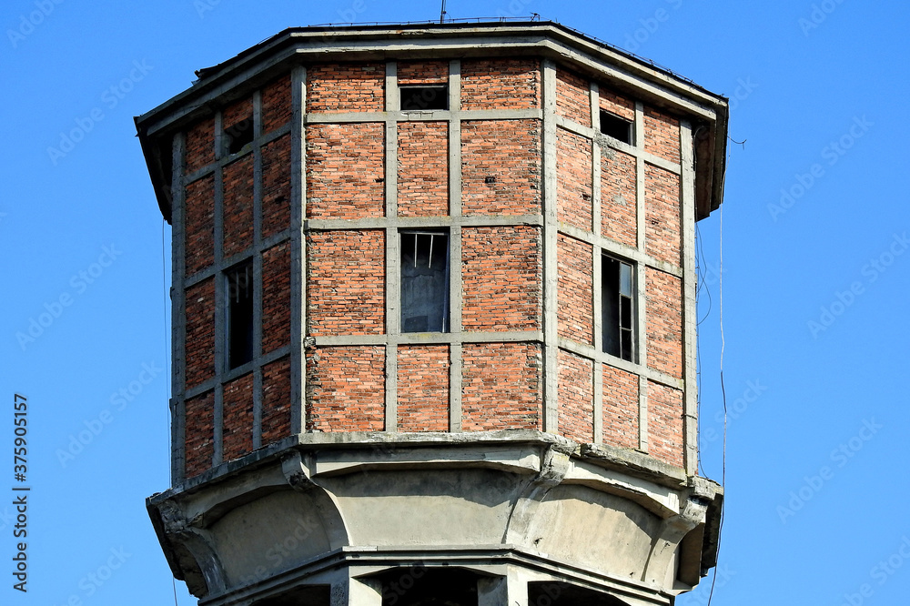 a pressure tower built in 1954, also known as a water tower in the city ...