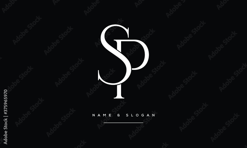 SP ,PS ,S ,P Abstract Letters Logo Monogram Stock Vector | Adobe Stock
