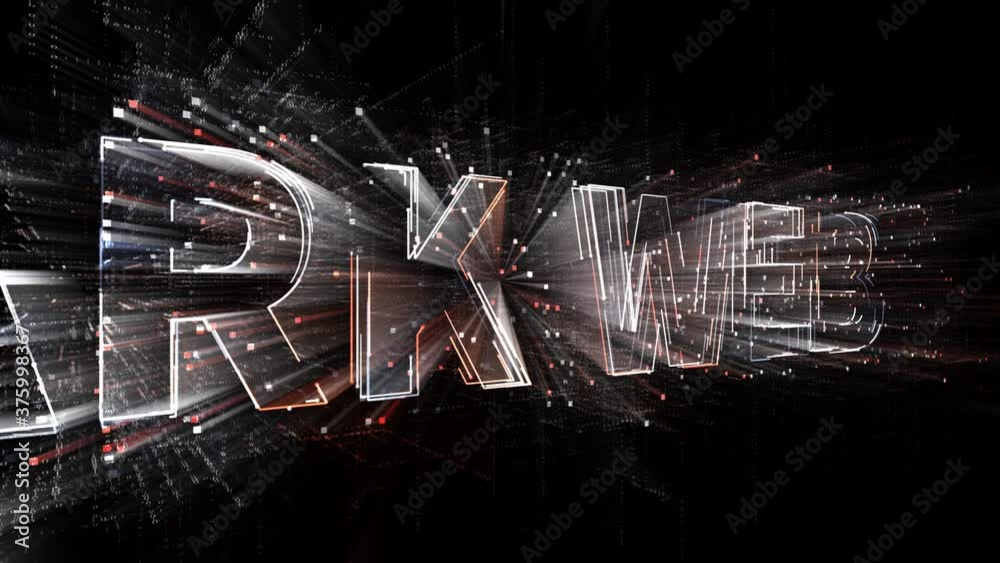 4k DARK WEB word tag cloud;binary code.The Matrix binary text design animation;changing from ...