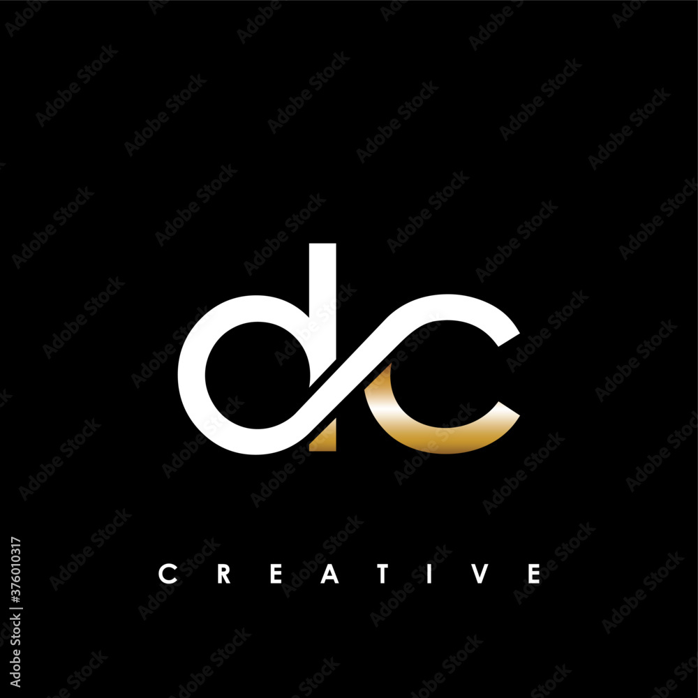 DC Letter Initial Logo Design Template Vector Illustration Stock Vector ...