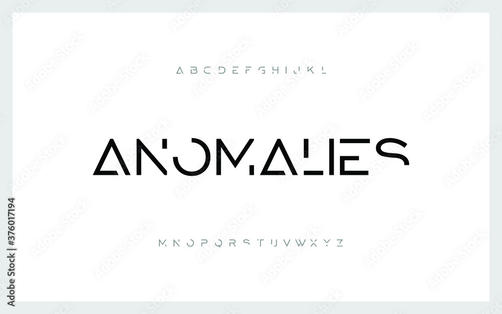 Lettering Minimalist Fashion Designs. Modern alphabet letters font and ...