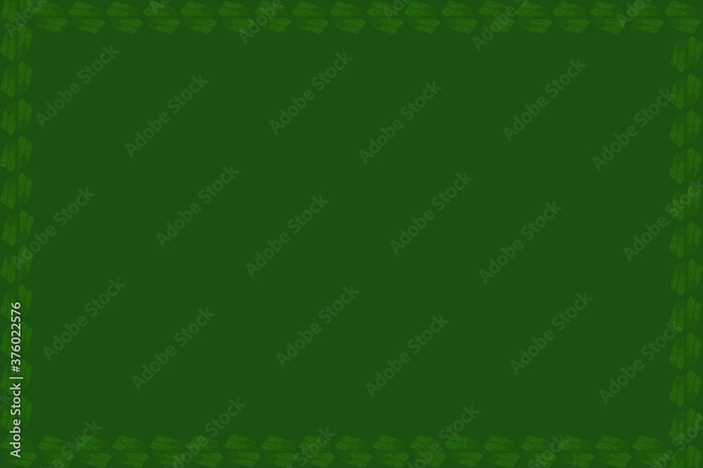 Green pattern border design on Dark green background .Abstract ...