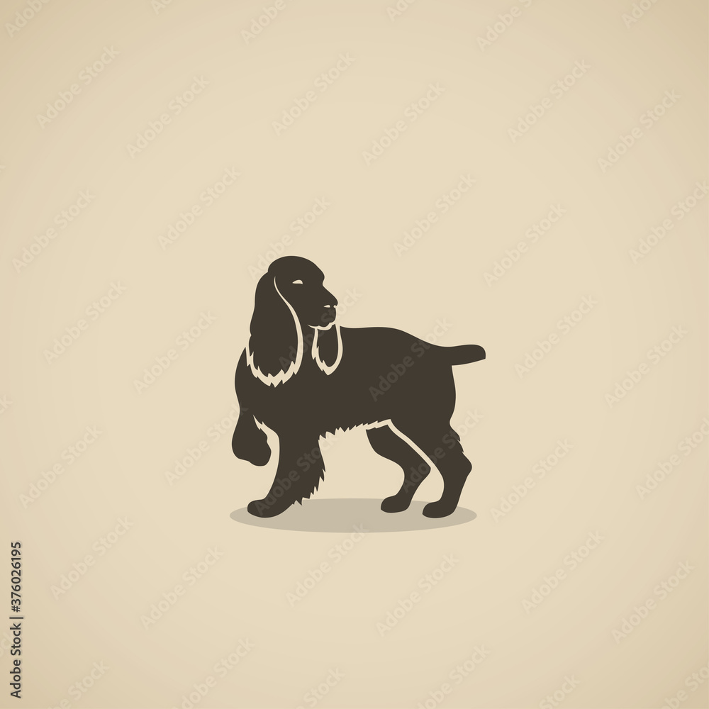 English Cocker Spaniel dog - vector illustration Stock Vector | Adobe Stock