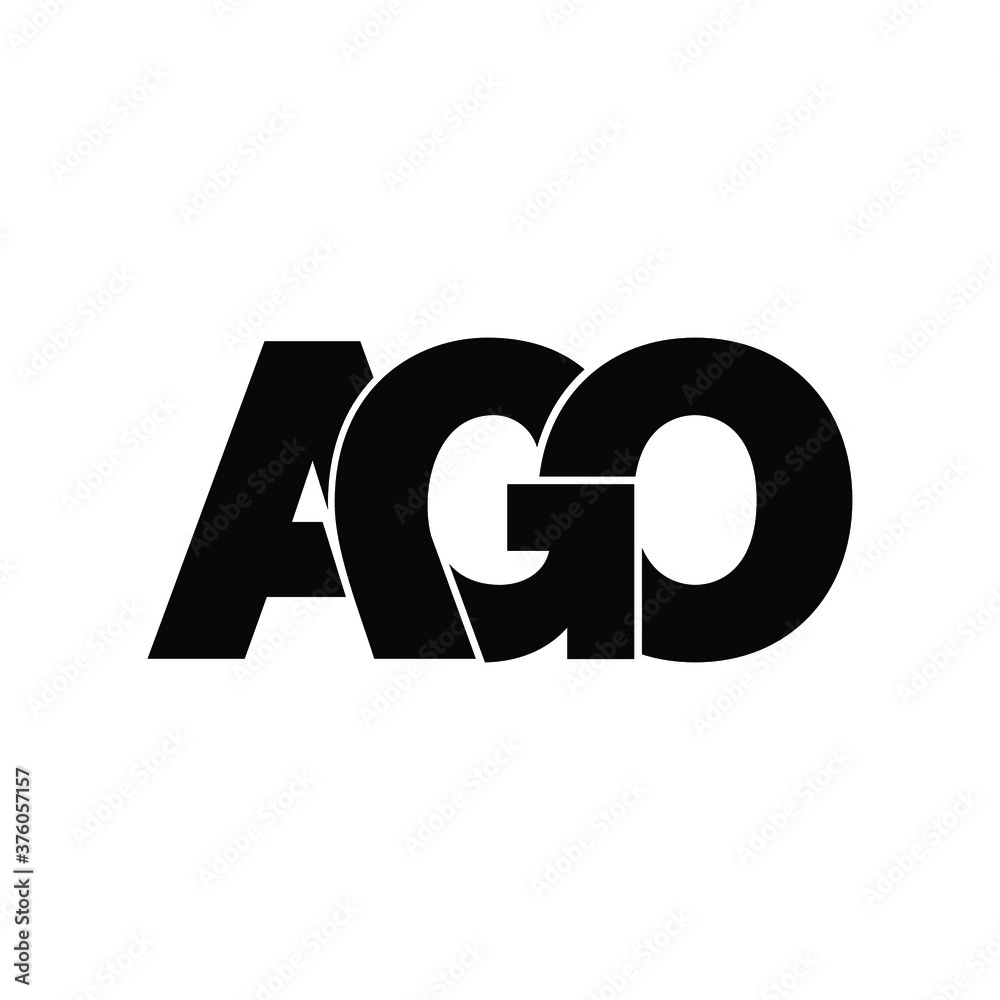 AGO letter monogram logo design vector Stock Vector | Adobe Stock