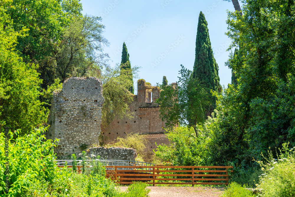 Cisterna di Latina, Italy. June 28th, 2020. Medieval remains of the ...