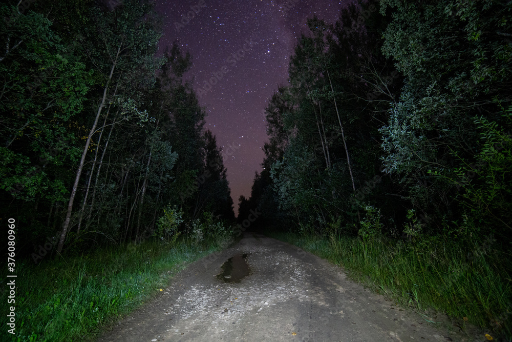 Dirt Road At Night