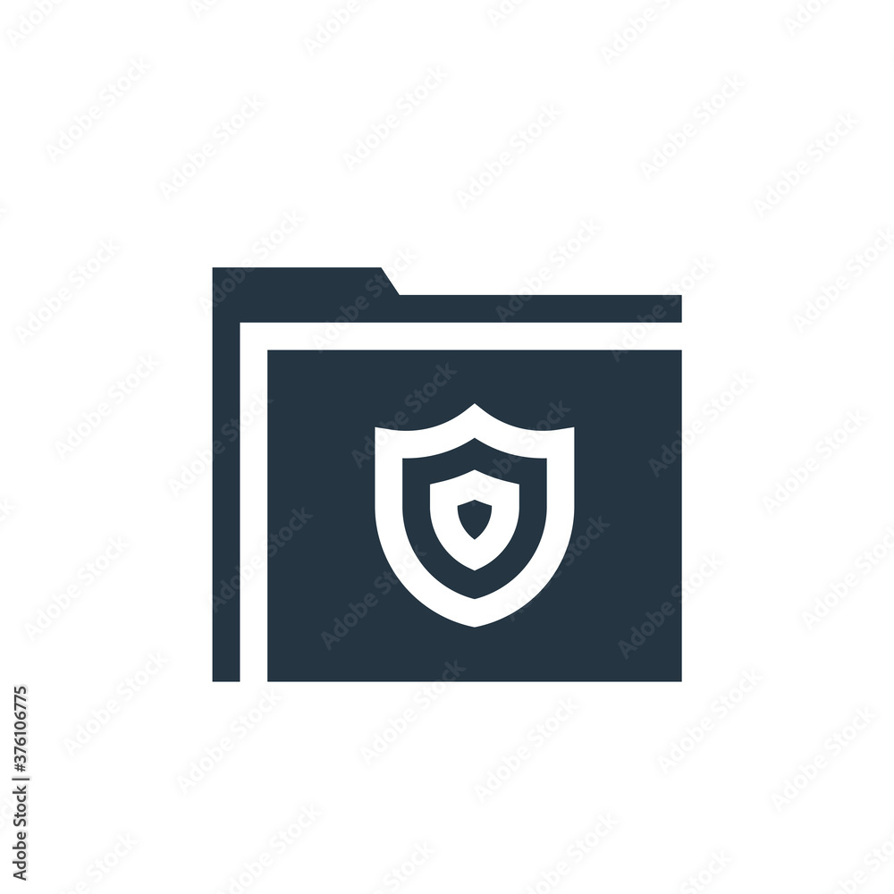 folder icon. Glyph folder icon for website design and mobile, app ...
