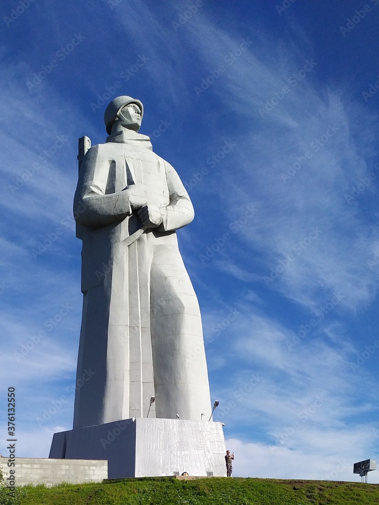 High Concrete Monument Sculpture Of A Soviet Soldier Alyosha The Great