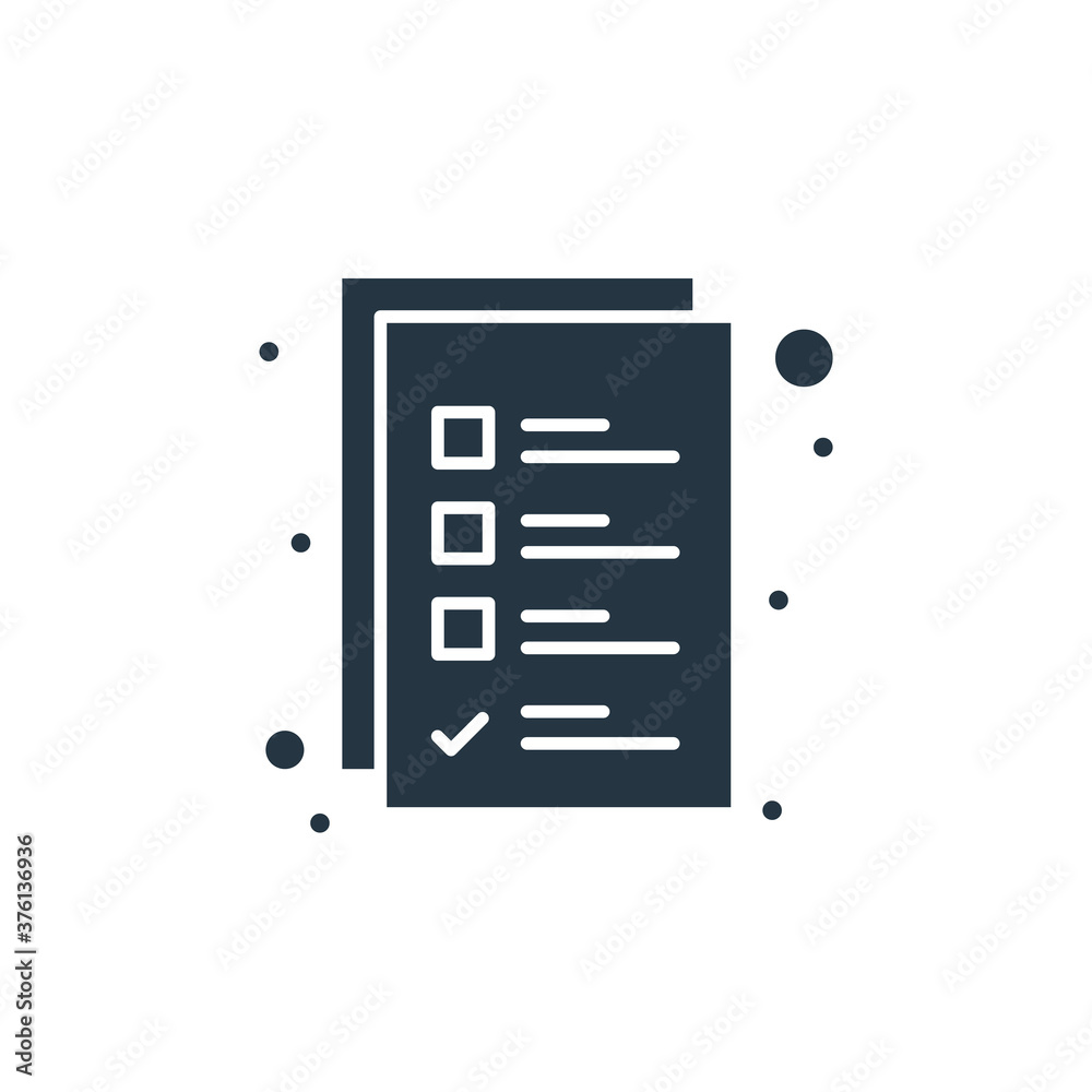 checklist icon. Glyph checklist icon for website design and mobile, app ...