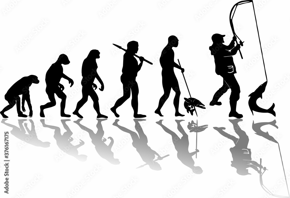Funny fishing - the evolution of fishing - from the ape to the modern ...