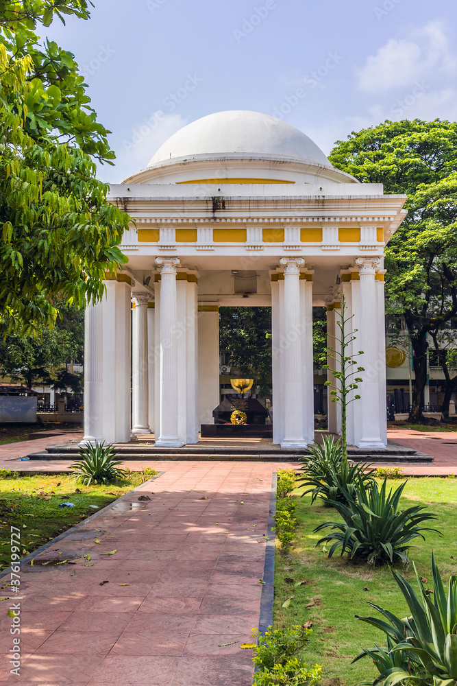 Brass memorial to great Goan freedom fighter (1891). Panjim. Panjim ...