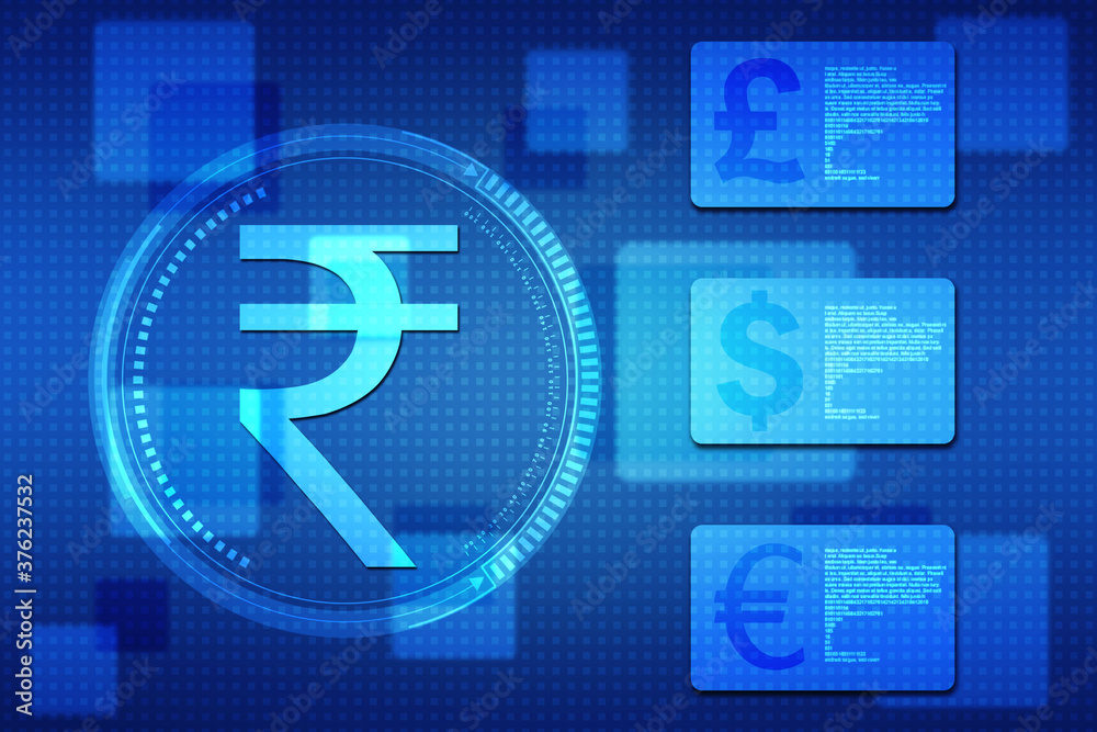 Growth of Indian stock market, Stock market graph. Abstract finance ...