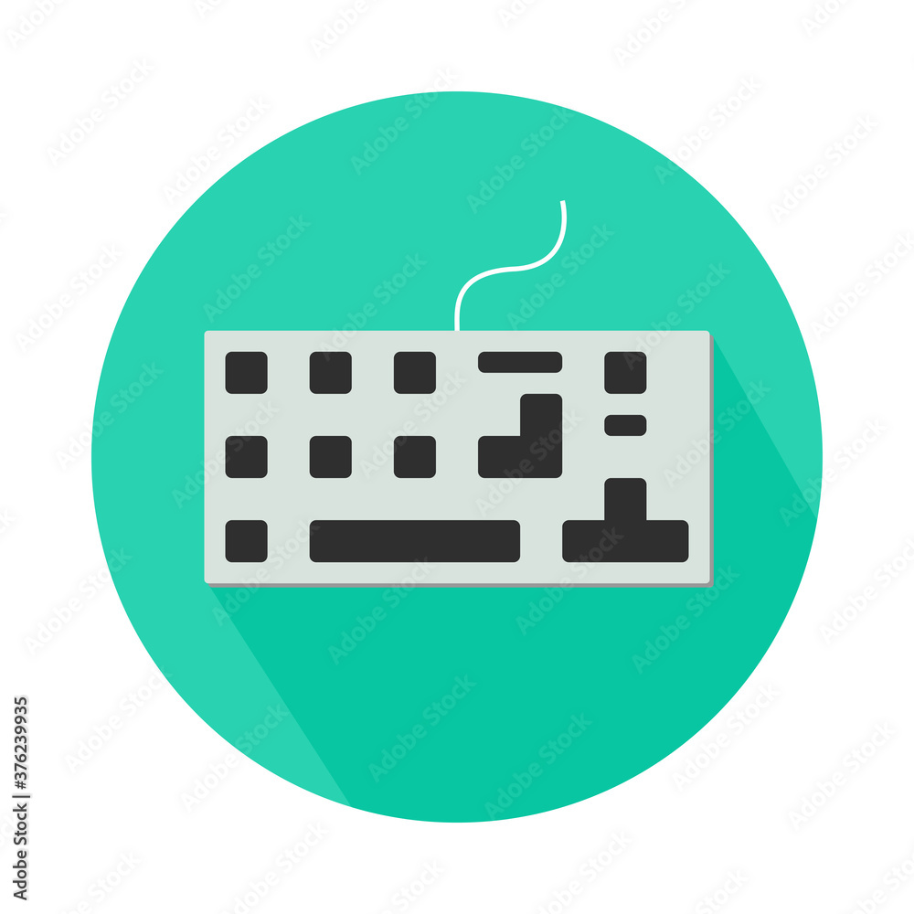 Icono de teclado de computadora. Ilustración vectorial Stock ...