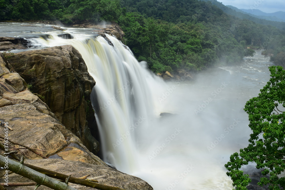 Athirappilly Water Falls in Kerala India Stock Photo | Adobe Stock