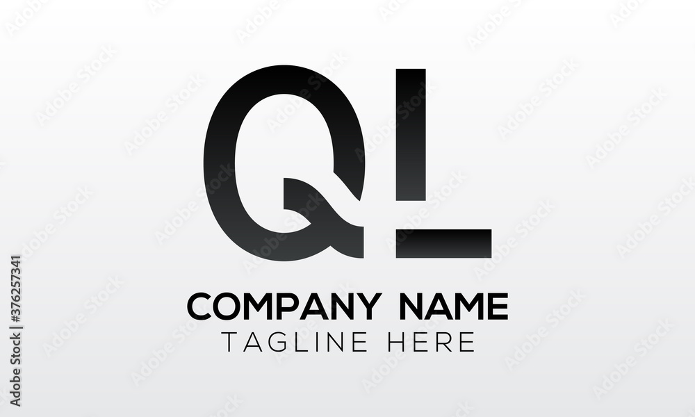 Initial letter QL logo design with modern business typography vector ...