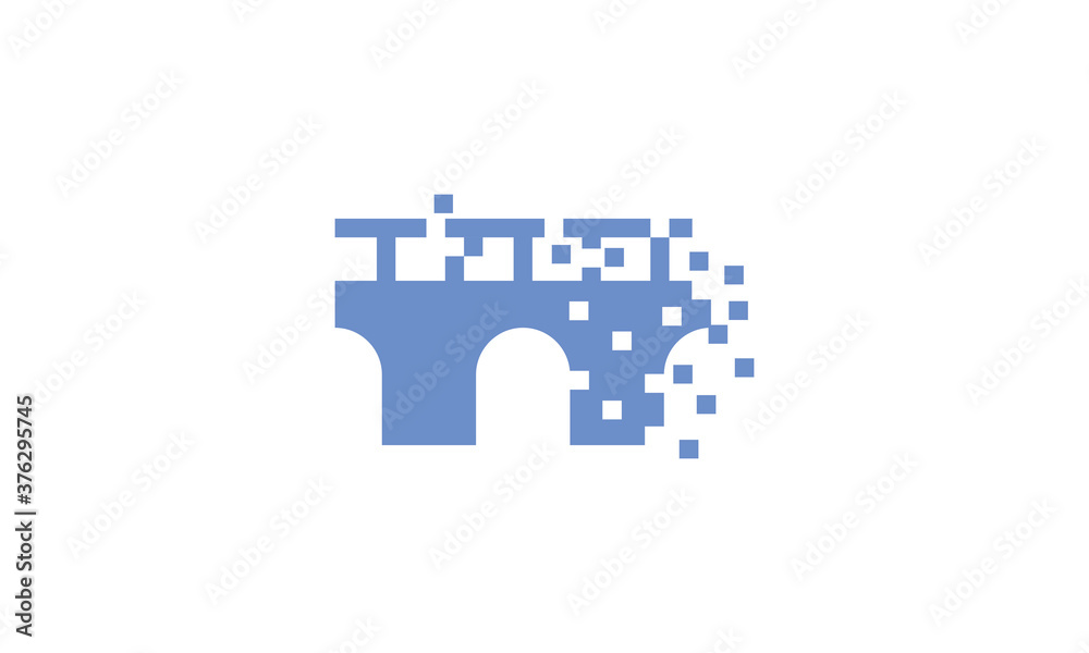 bridge vector logo, bridge technology logo Stock Vector | Adobe Stock
