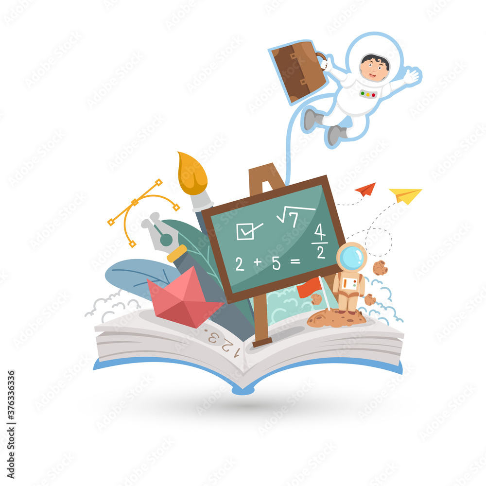 123 Books Clip Art