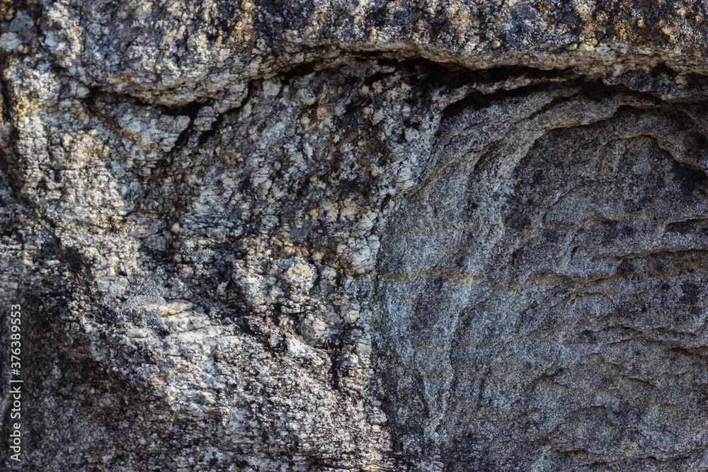 Structure of gray limestone destroyed by water Stock Photo | Adobe Stock