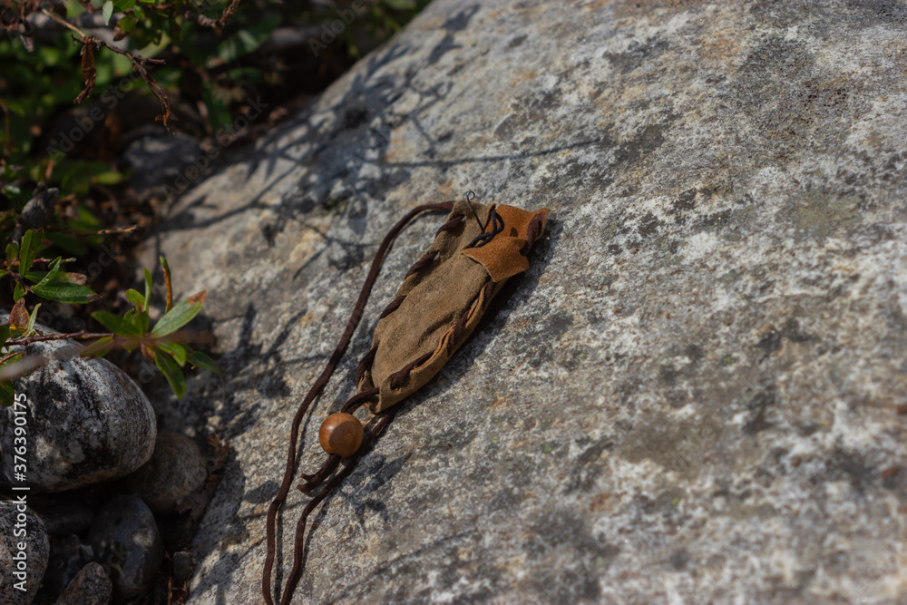 Folk musical instrument jew's harp on the stone One of the most ...