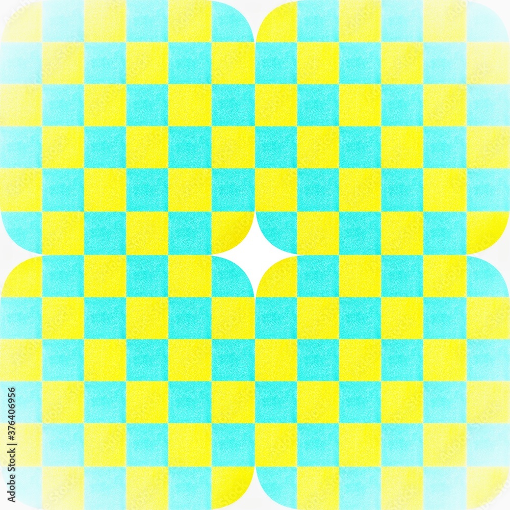 Scottish grid graphic pattern.abstract background.blue and yellow color ...