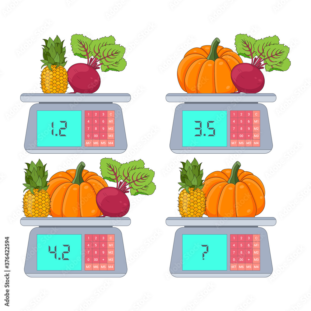 Mathematical Addition Subtraction Puzzle. System of equations. Math ...