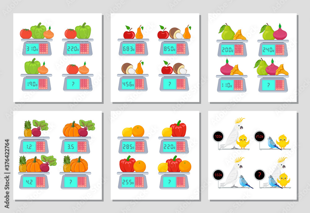 Mathematical Addition Subtraction Puzzle. System of equations. Math ...