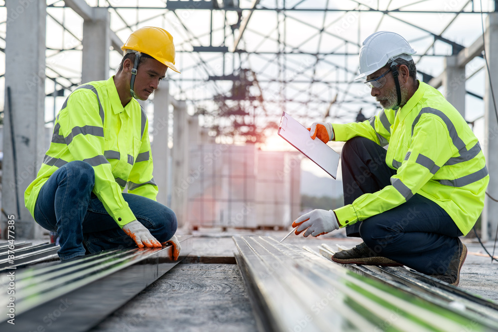 Engineering team engineering consultants people at construction sites ...