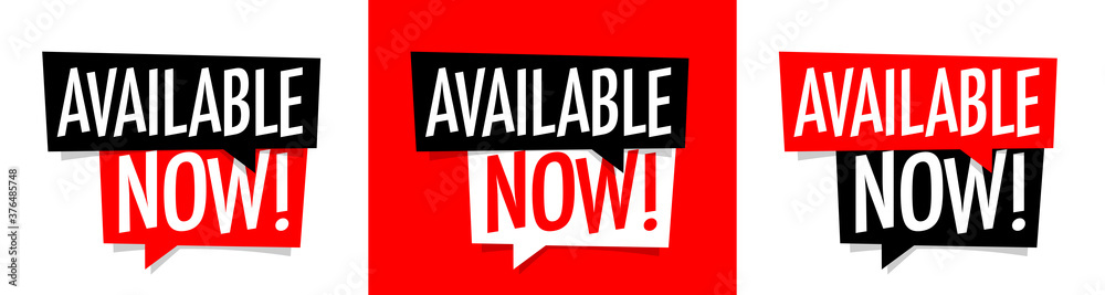 Available now ! Stock Vector | Adobe Stock