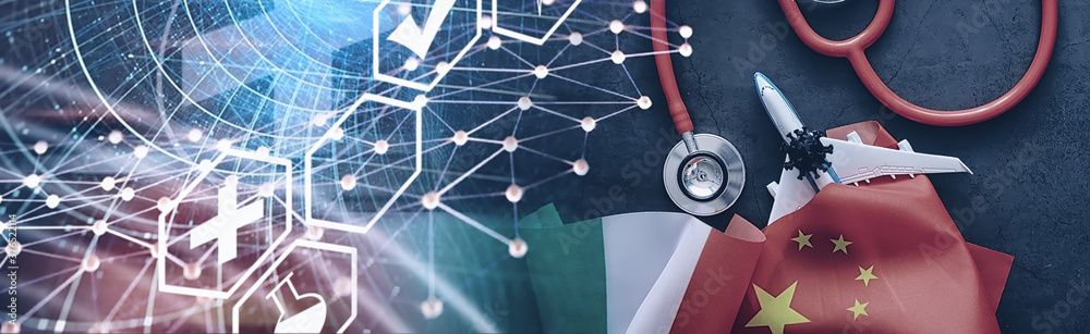 The concept of the world coronavirus pandemic. Geography of the virus ...