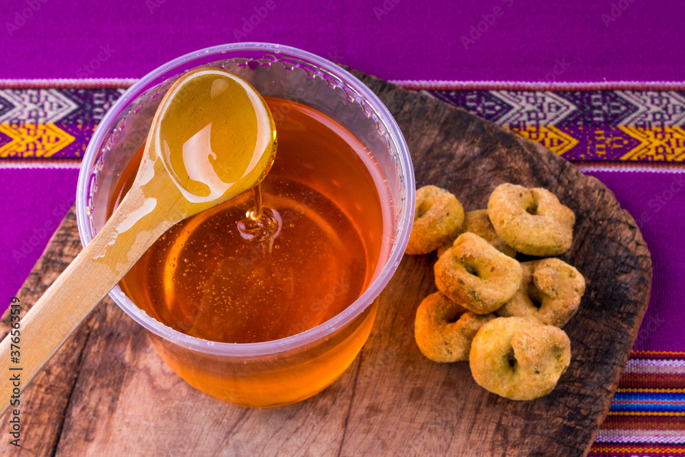 Miel De Abeja Natural Artesanal Orgánica De Los Andes Del Perú Con