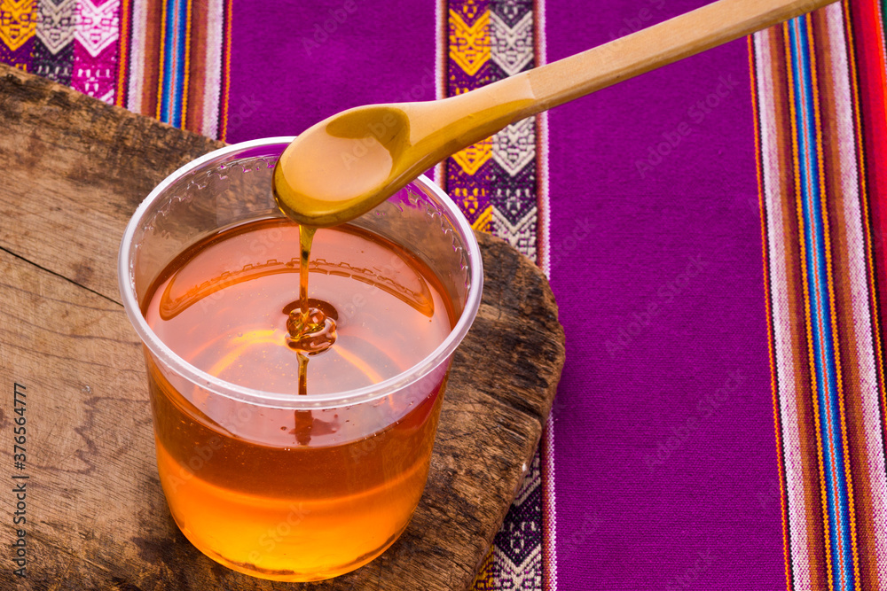 Miel de abeja natural artesanal, orgánica de los andes del Perú, con ...
