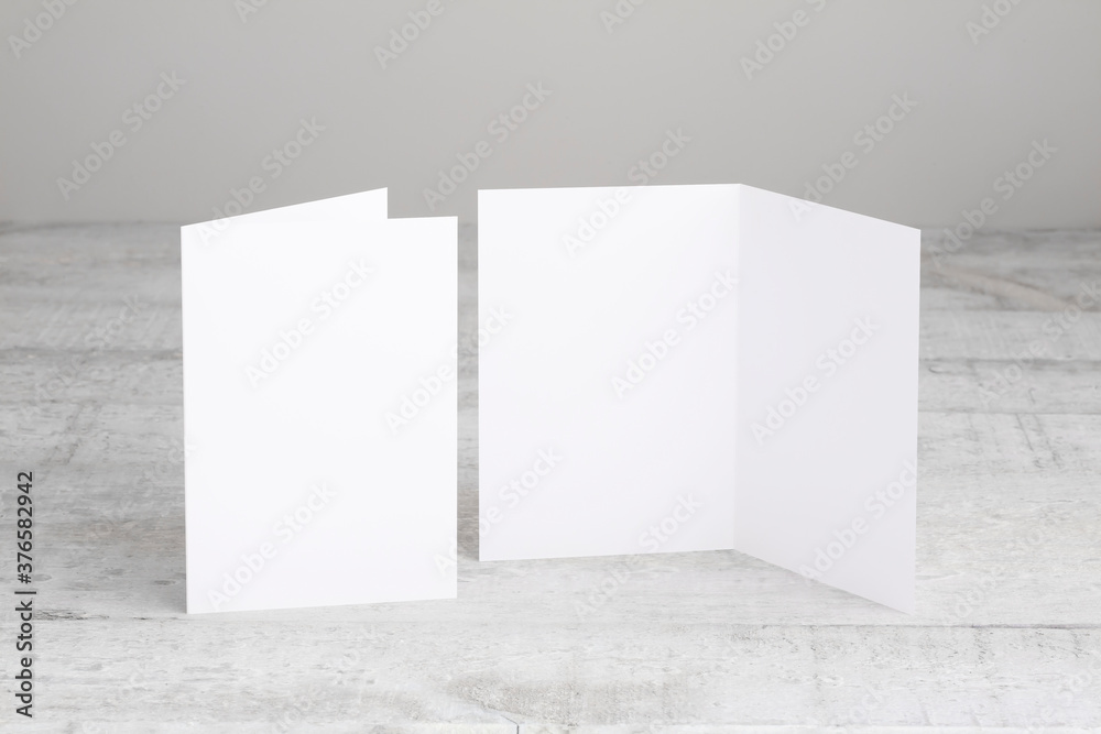 Blank Open Greeting Card