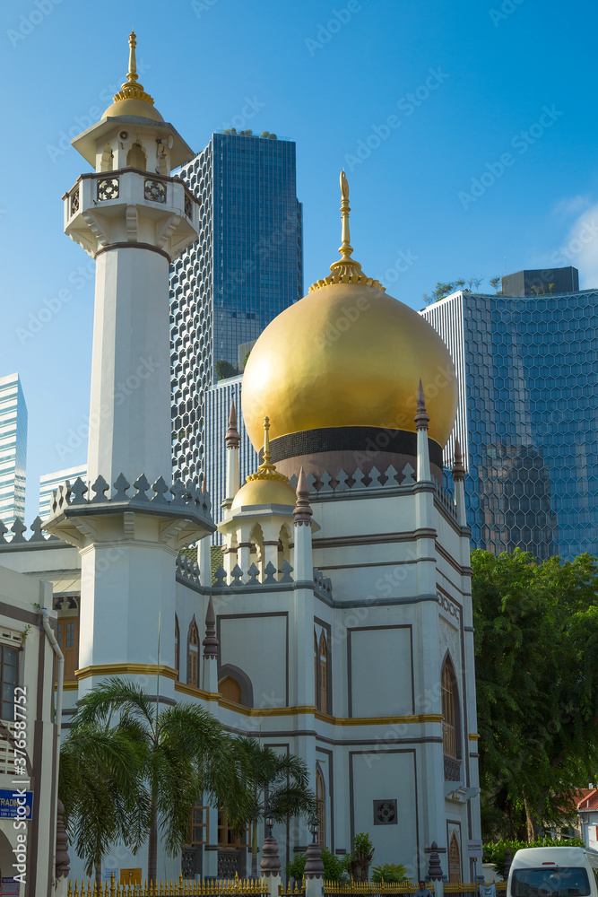 Singapore, Republic of Singapore.12/30/2019.Masjid Sultan mosque on ...