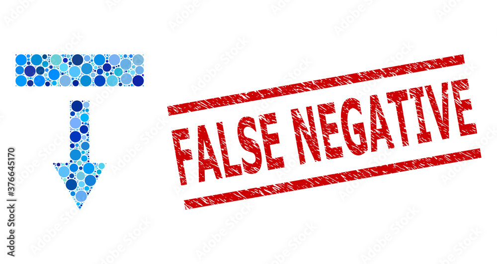 Round dot mosaic pull down and FALSE NEGATIVE textured stamp seal ...