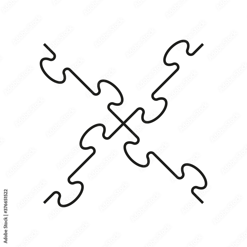 Four Piece Puzzle Business Presentation Circle Infograph 4 Step four-piece-puzzle-business-presentation-circle-infograph-4-step