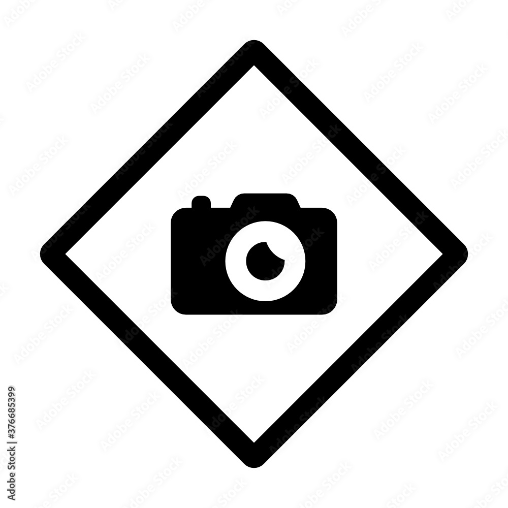 Do not Take your camera to the pool concept vector red color icon ...