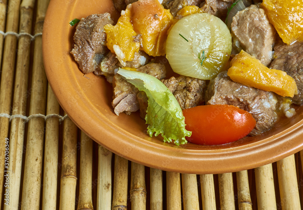 Spanish goat meat hotpot Stock Photo | Adobe Stock