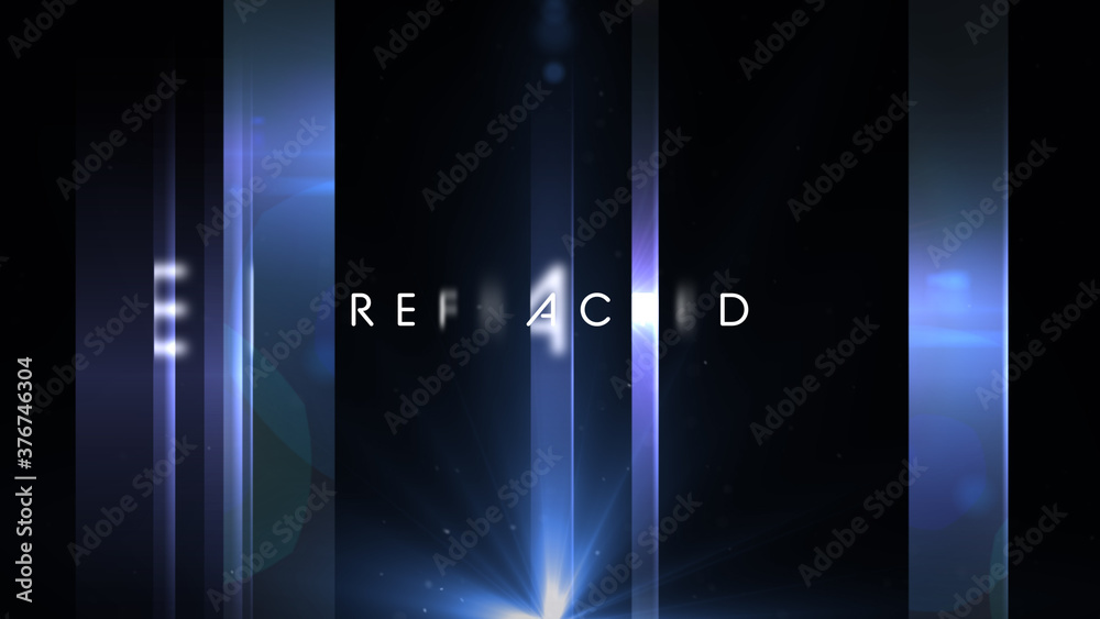 Refracted Light Prism Title Stock Template | Adobe Stock